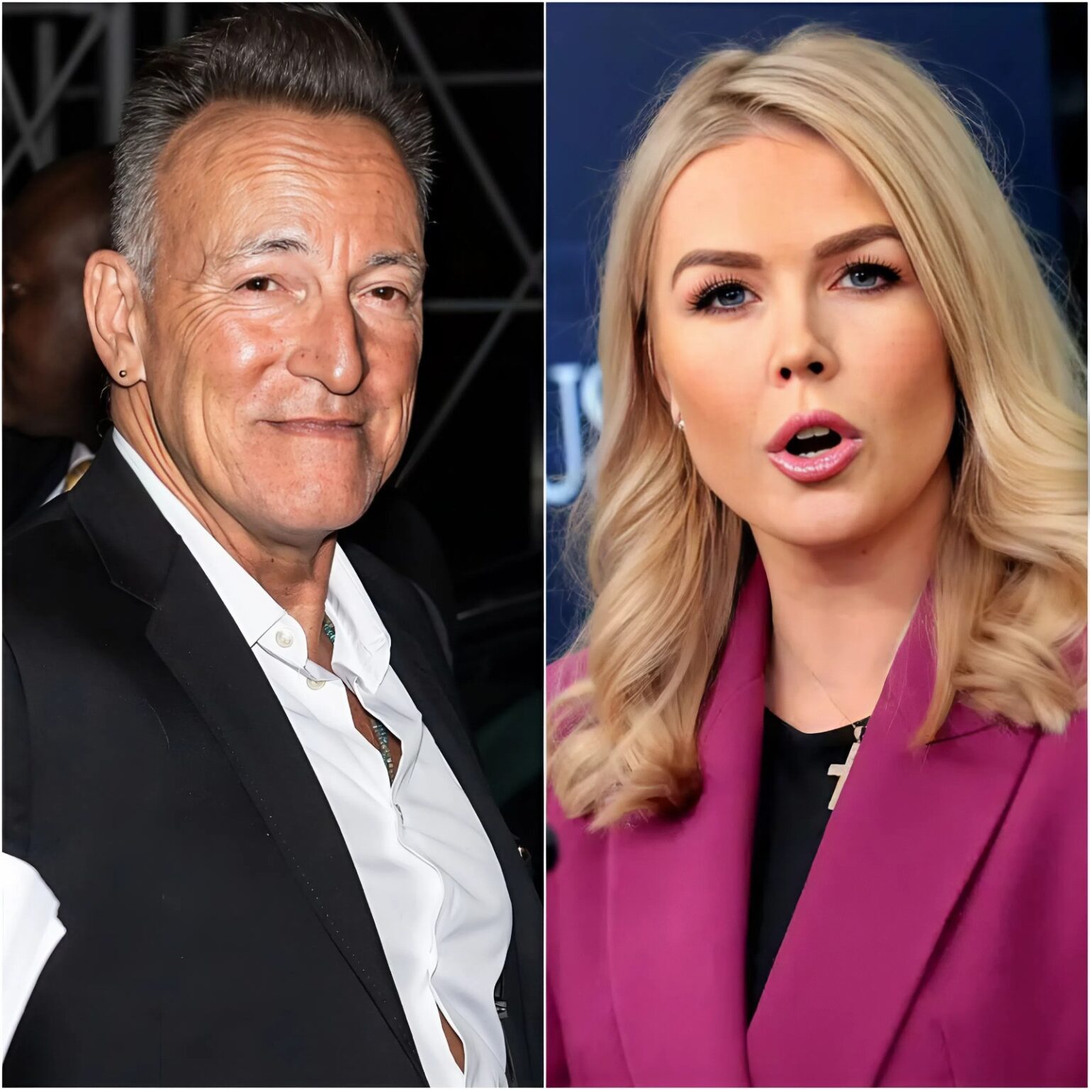 “Sit down, Barbie.” - Bruce Springsteen suddenly calls Karoline Leavitt ...